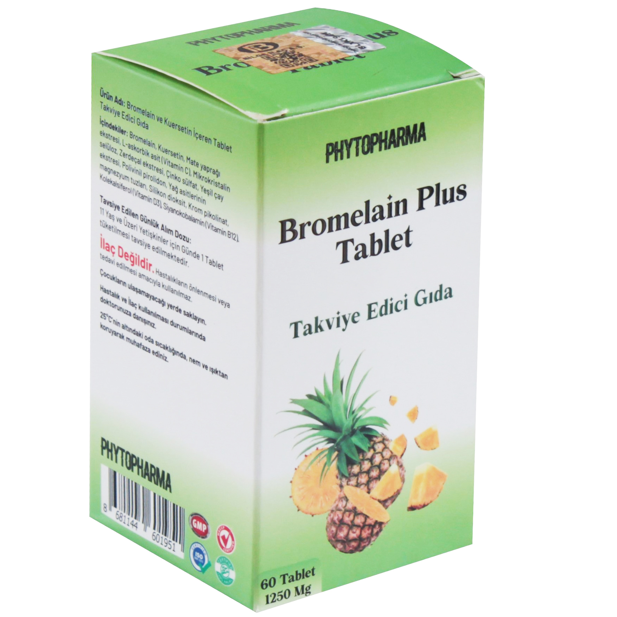Bromelain Plus Tablet - İnegöl Diyetisyen | Diyetisyen Fatih Kişioğlu